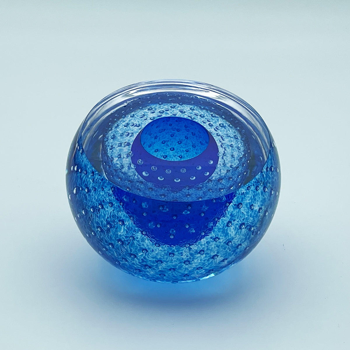 Bubbled Double Bubble in Blue/Blue – Hotglass NZ